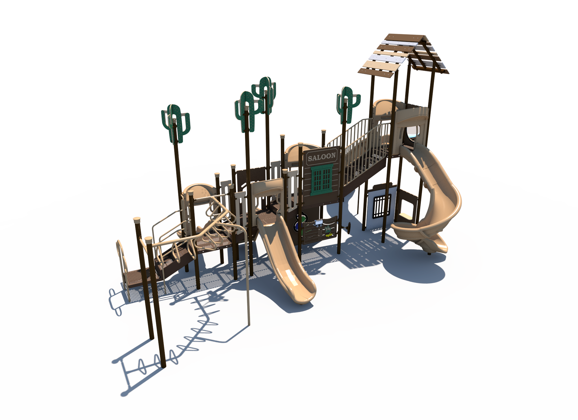 Wranglin' Rodeo - Western Themed Playground Structure