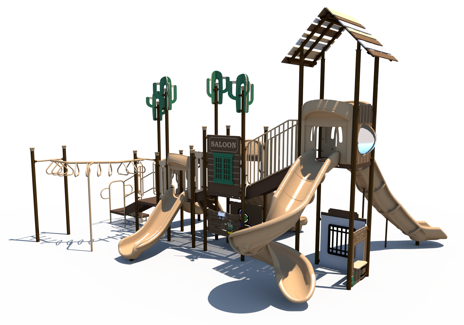 Wranglin' Rodeo - Western Themed Playground Structure