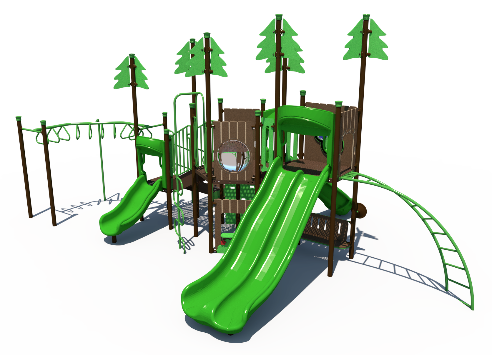 Timber Towers - Nature Themed Playground Structure