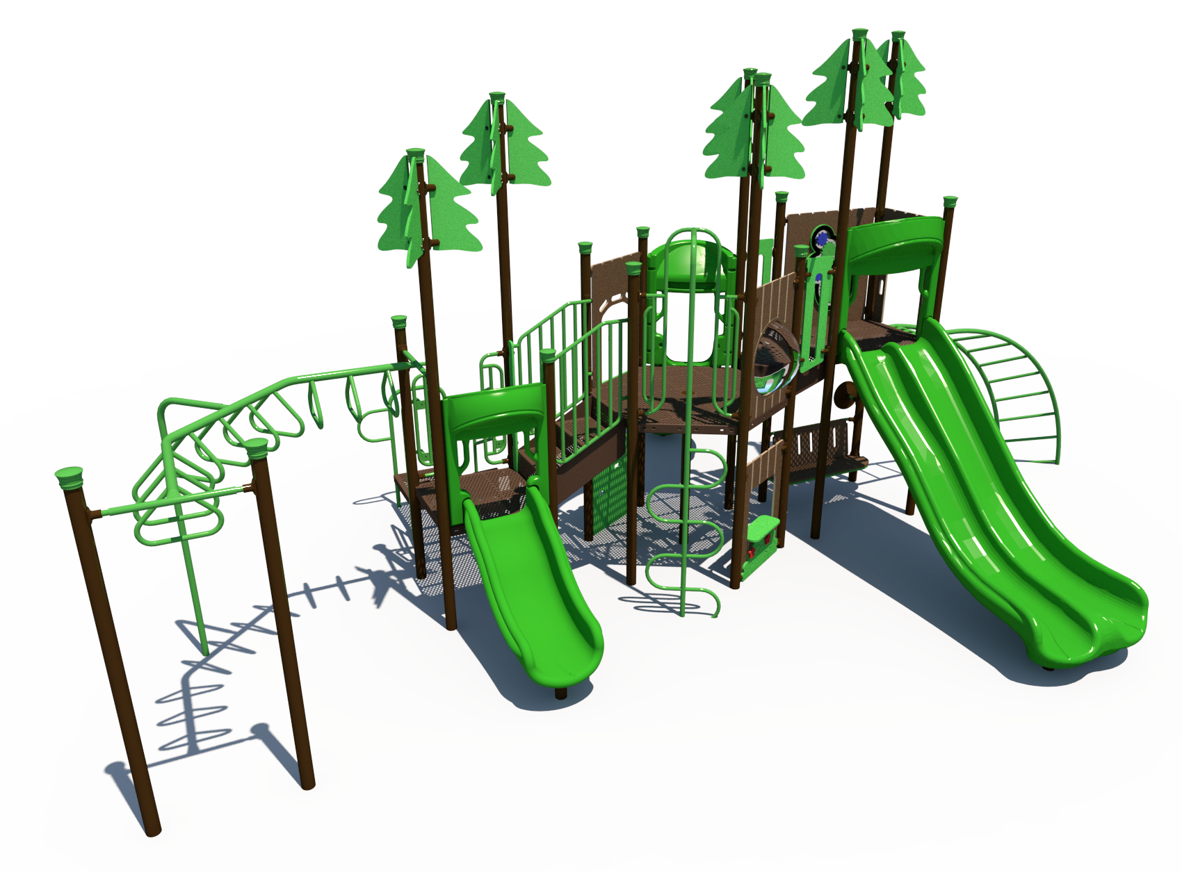 Timber Towers - Nature Themed Playground Structure
