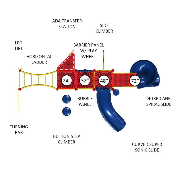 Loopty Loop Playground Structure from BYO Recreation