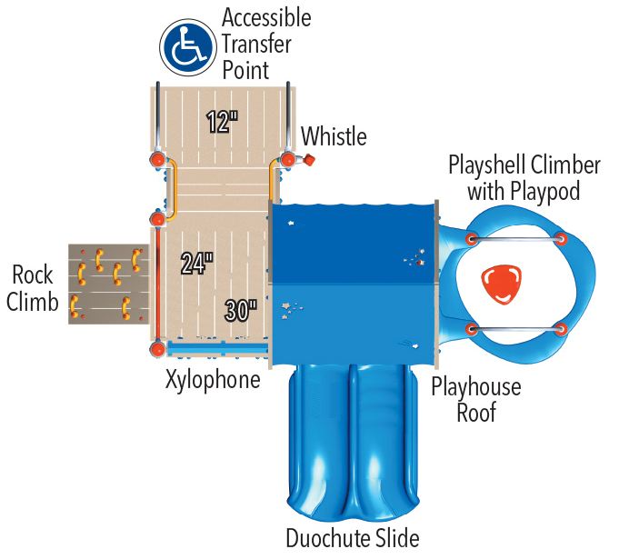 Rocky Top Preschool Play Structure