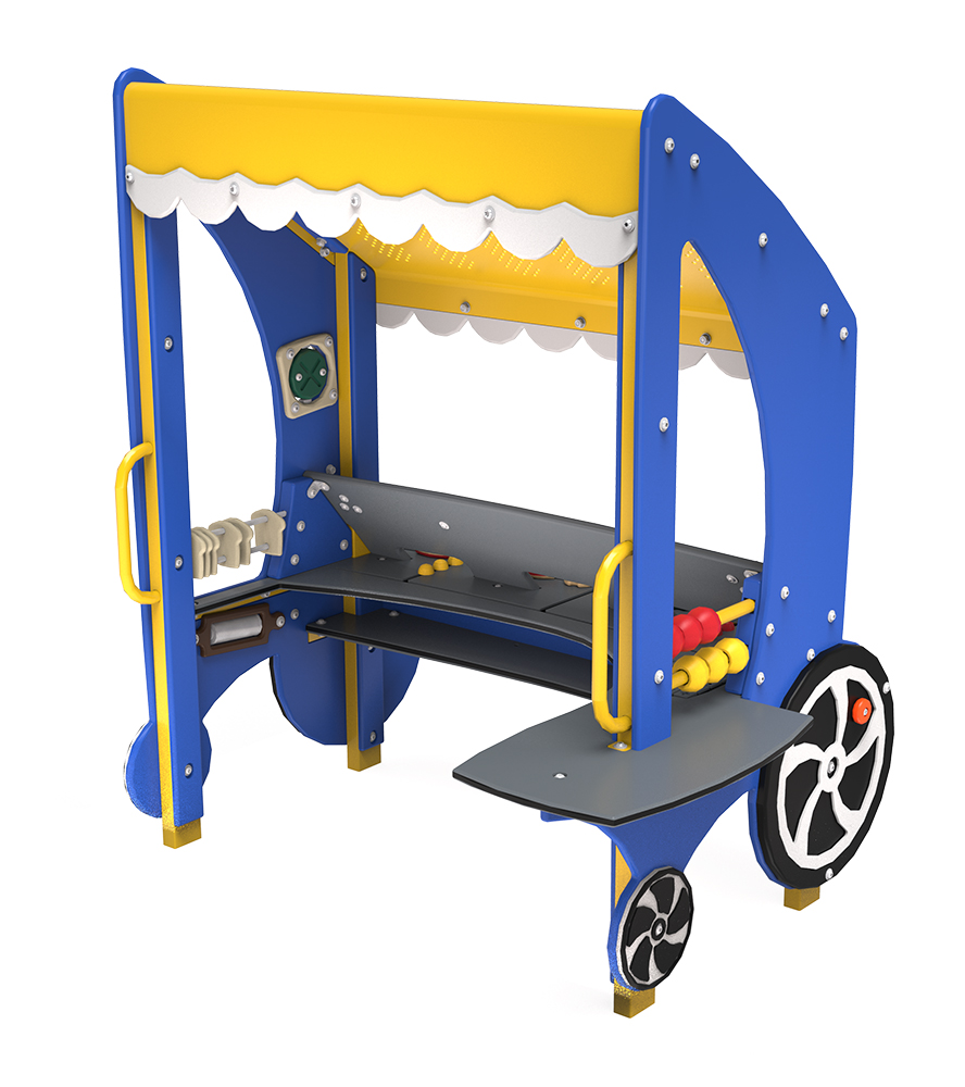 Market Stand Sensory Panel Play for 6-23 months and 2-5 years