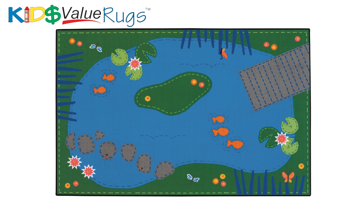 Tranquil Pond Classroom Rug | Carpets for Kids