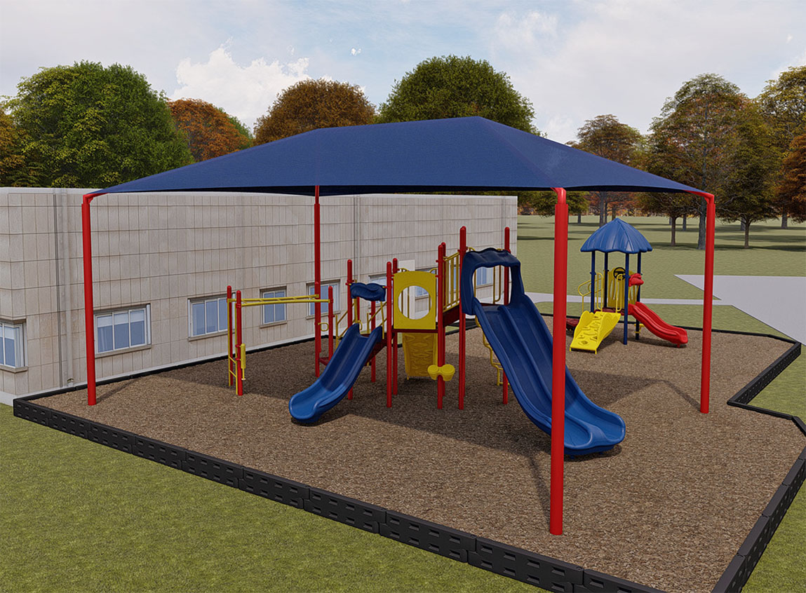 4 Post Hip Shade | Shade Structures