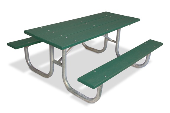 Picnic Table - Recycled Green Plastic Planks
